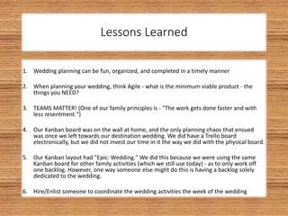 Agile Wedding Planning | PPT