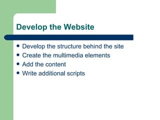 Planning Your Multimedia Web Site | PPT