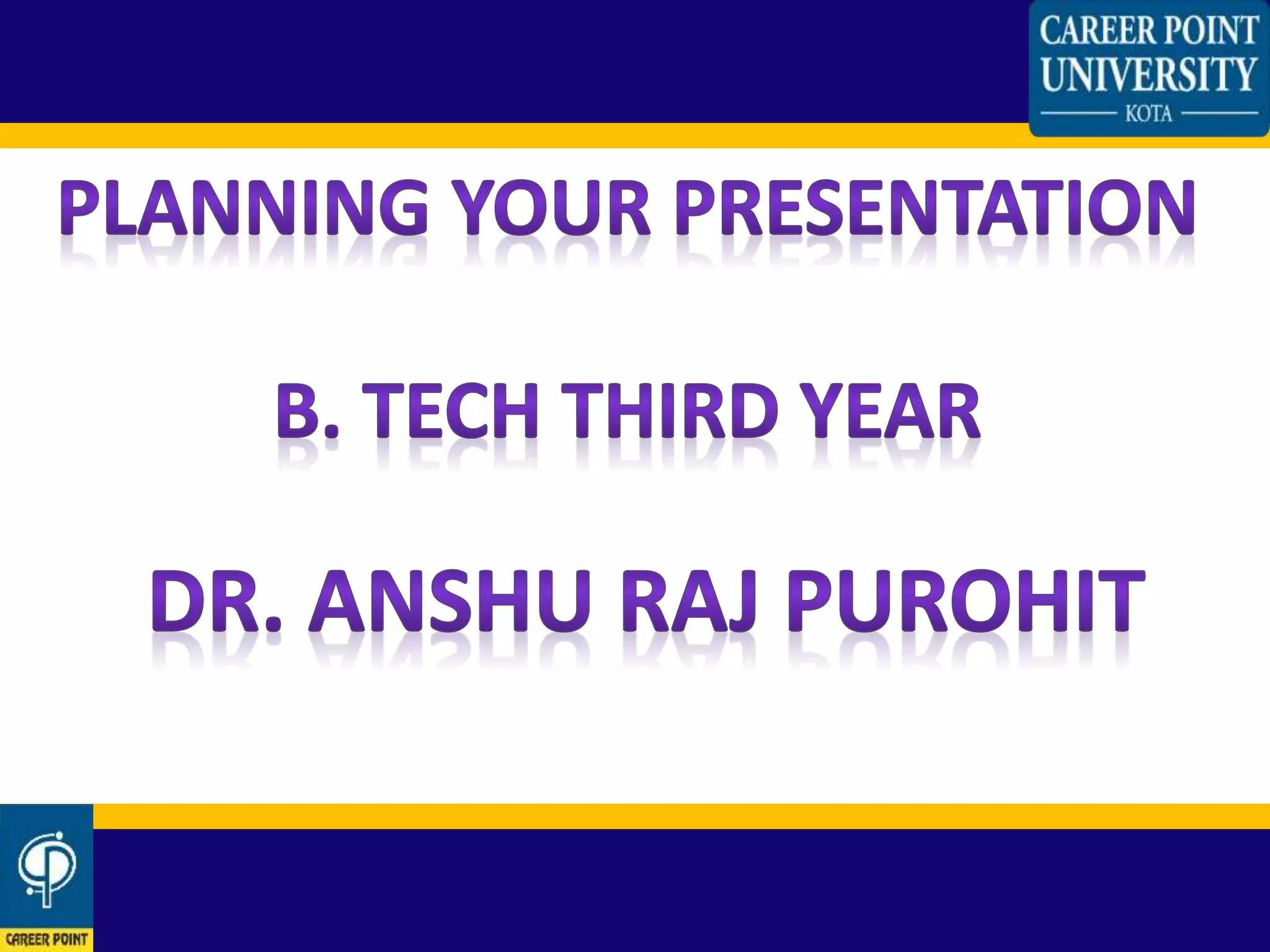 Planning your presentation | PPTX