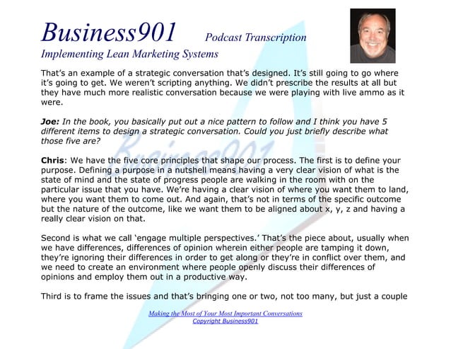 Planning your strategic conversation | PPT