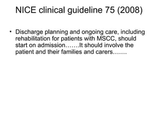 Planninig for care outside the hospital in nursing | PPT