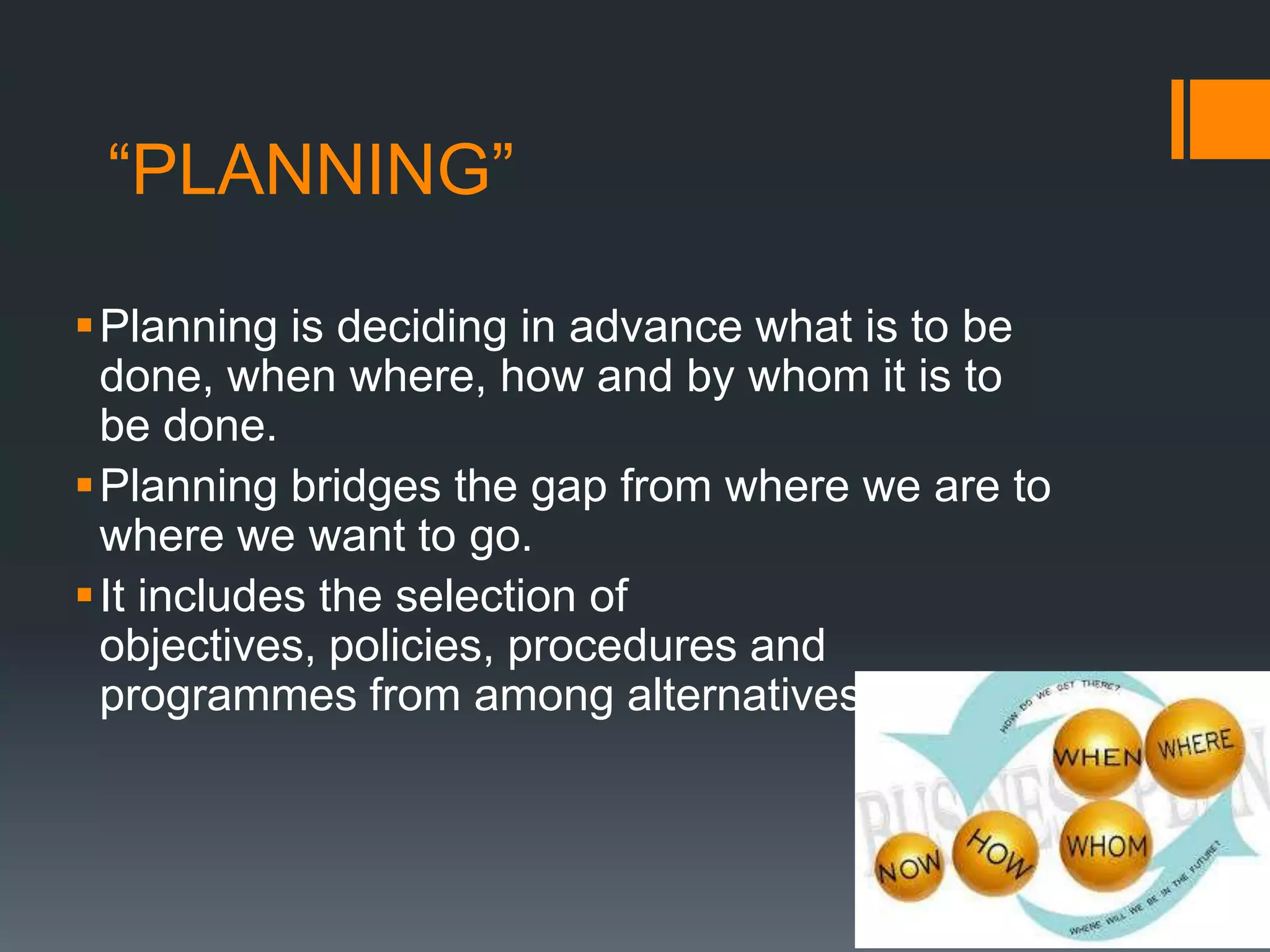 Plannning and Types of planning | PPTX