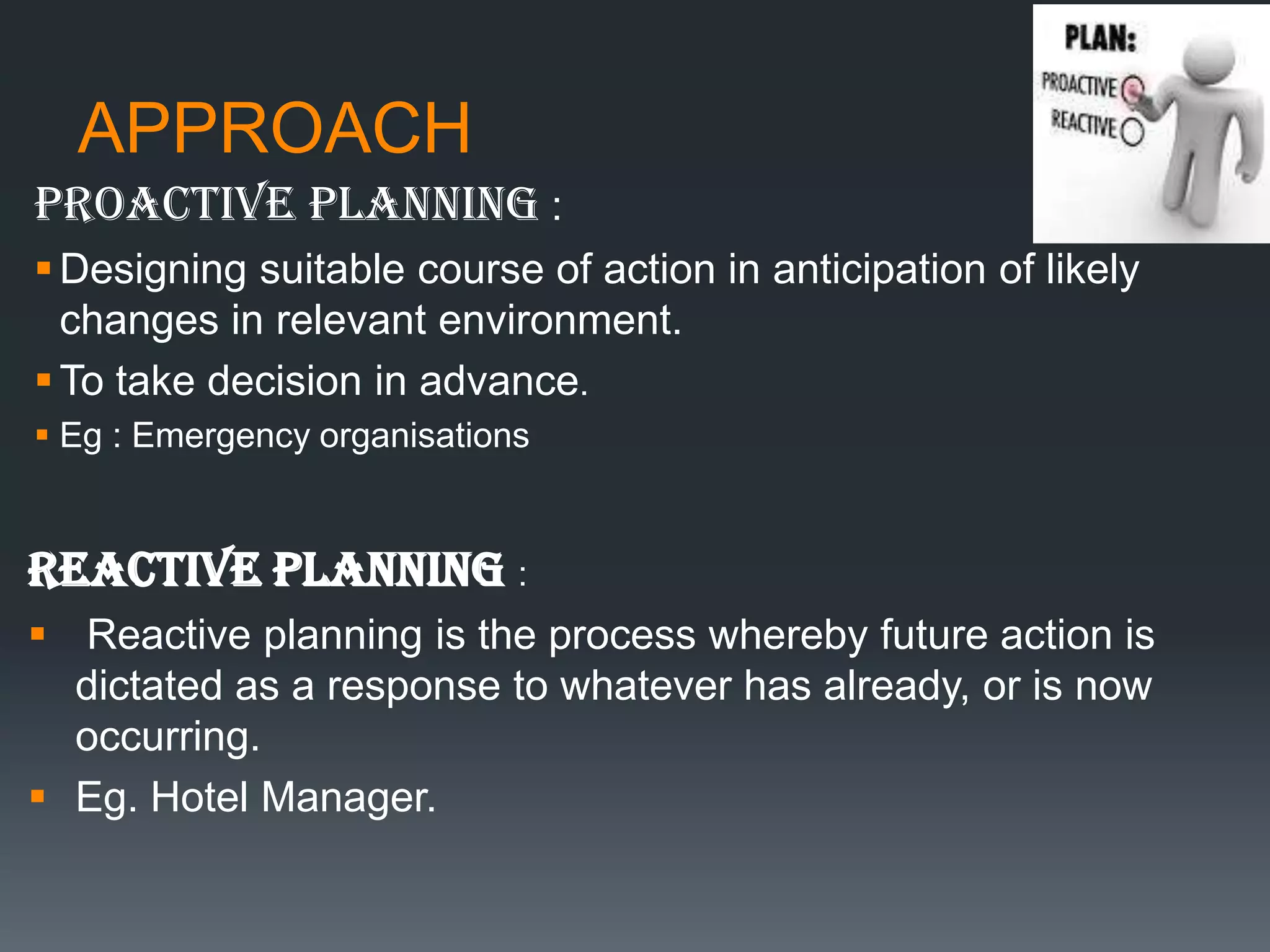 Plannning and Types of planning | PPTX