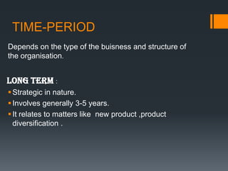 Plannning and Types of planning | PPTX