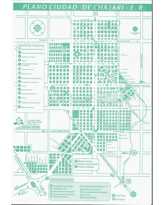 Plano ciudad de Chajarí