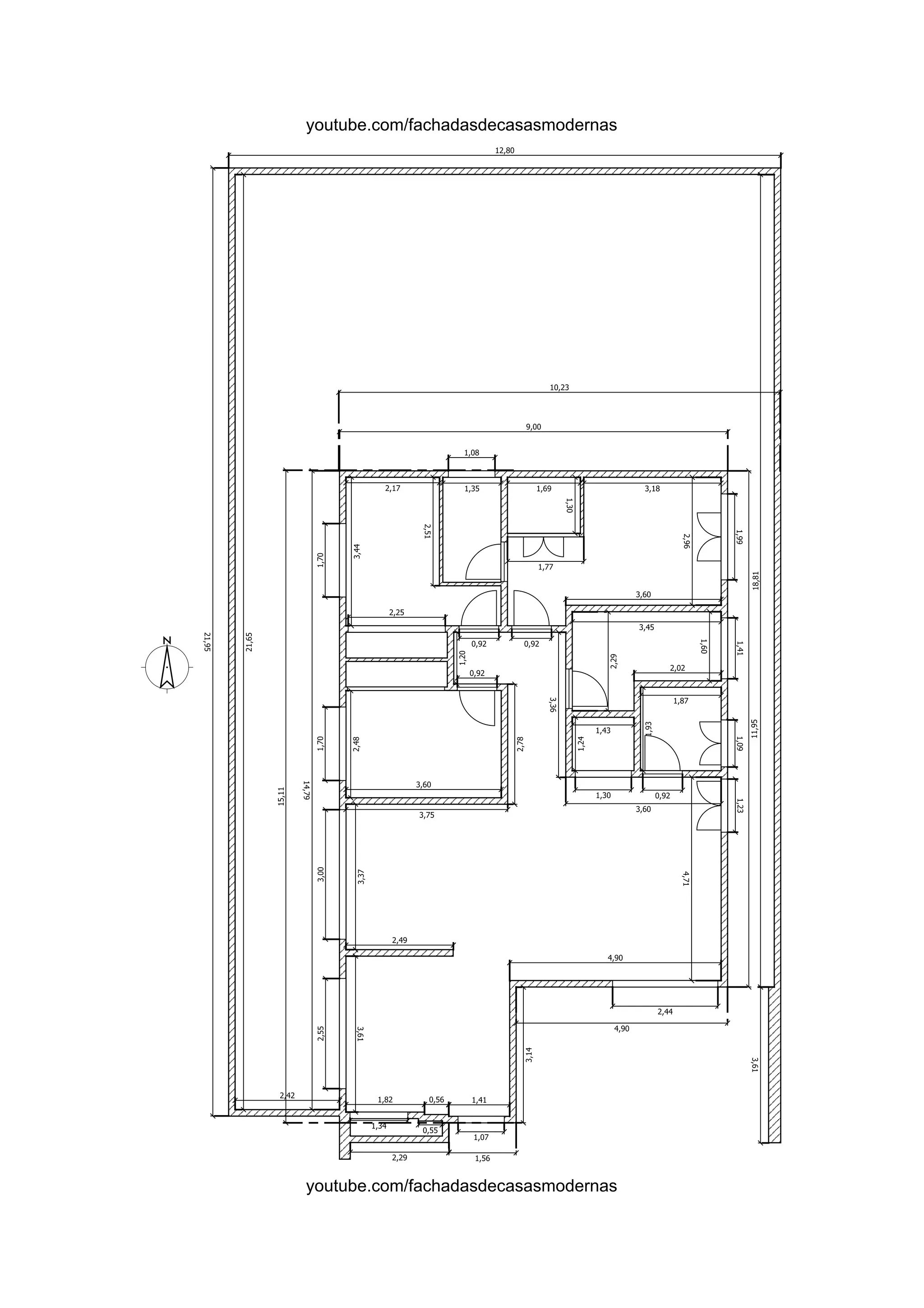 Plano de-casa-de-10x15-metros-con-3-dormitorios-y-piscina | PDF