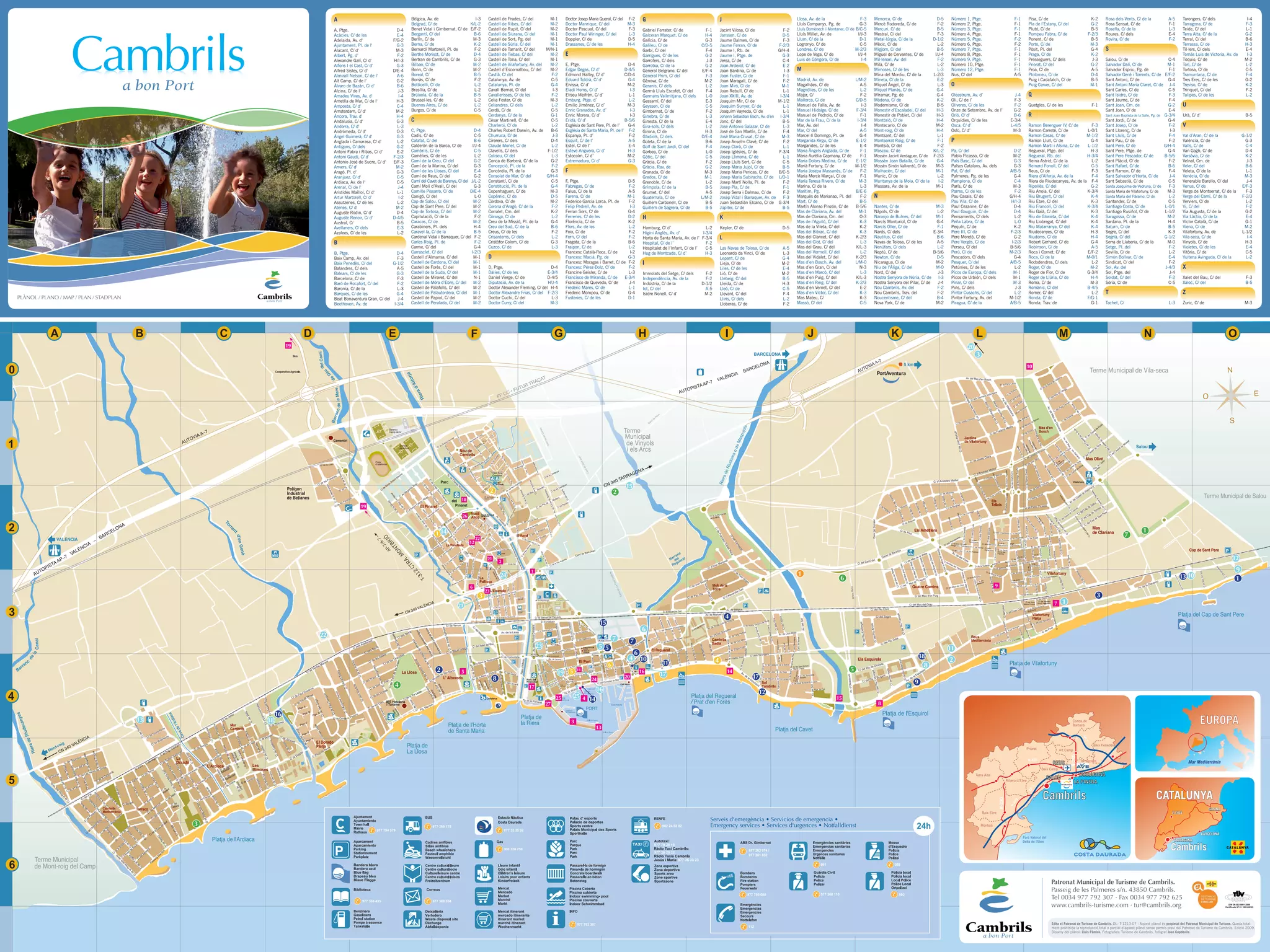PLANO - MAP STREET CAMBRILS 2010 PART 1 | PDF