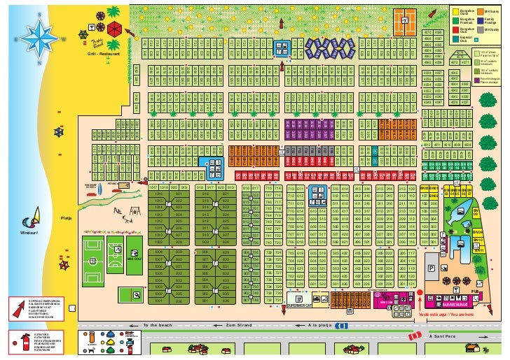 Plano - Map camping l´amfora