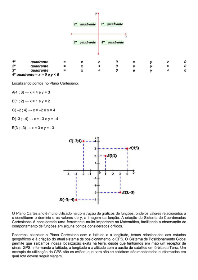 Plano cartesiano | PDF