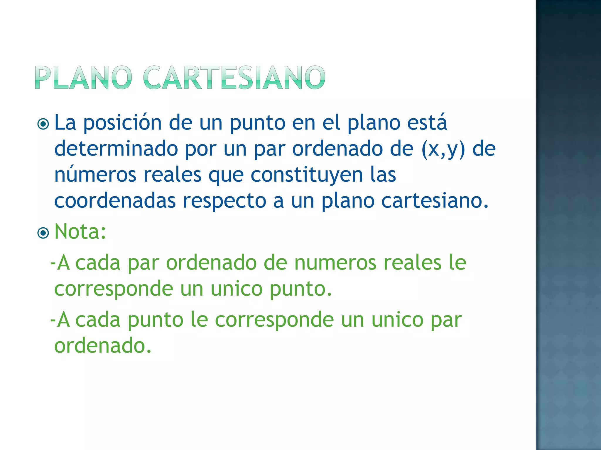 Plano cartesiano y vectores | PPTX