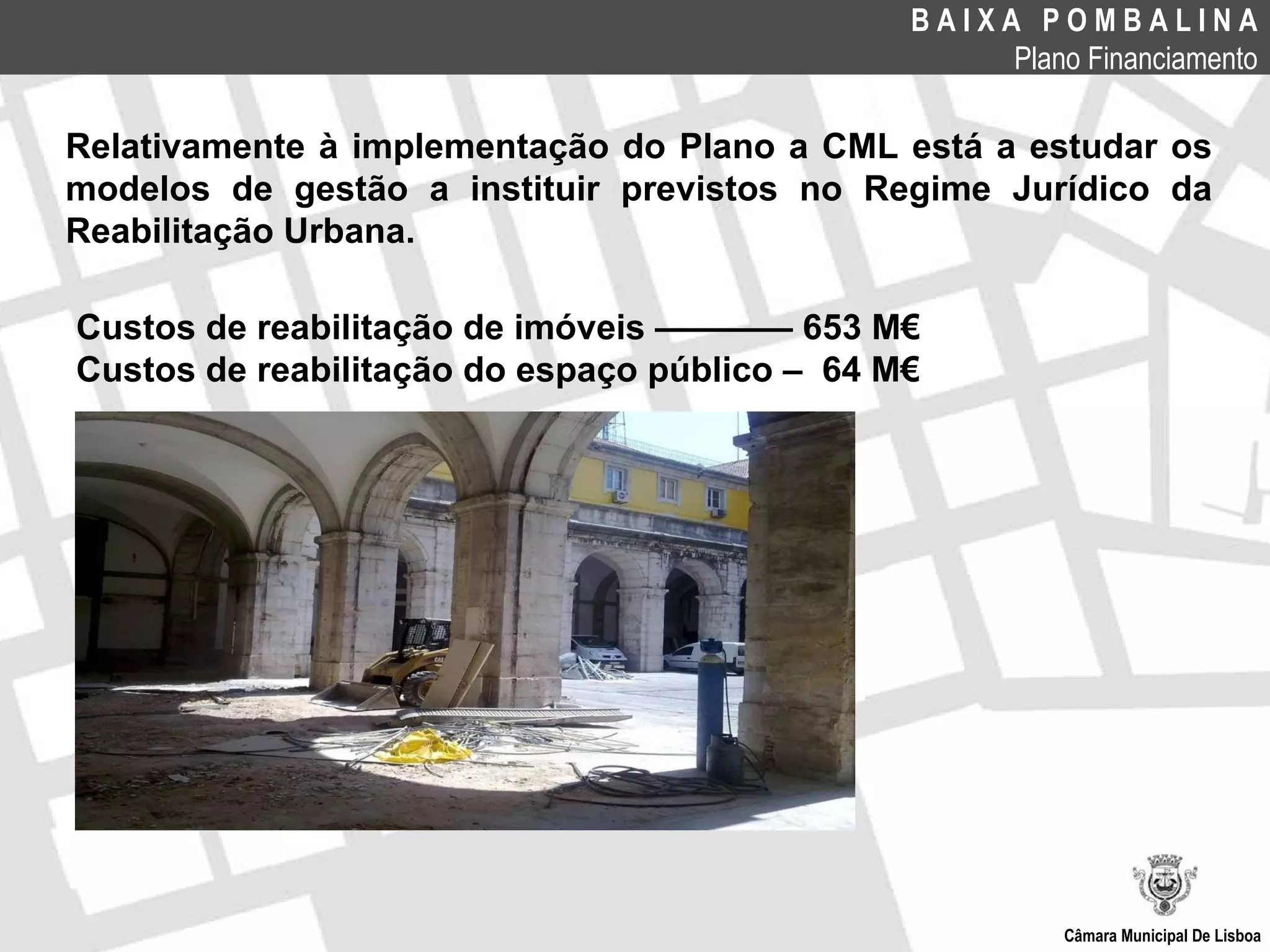 Plano da baixa pombalina 250 anos depois (lisboa) | PPT