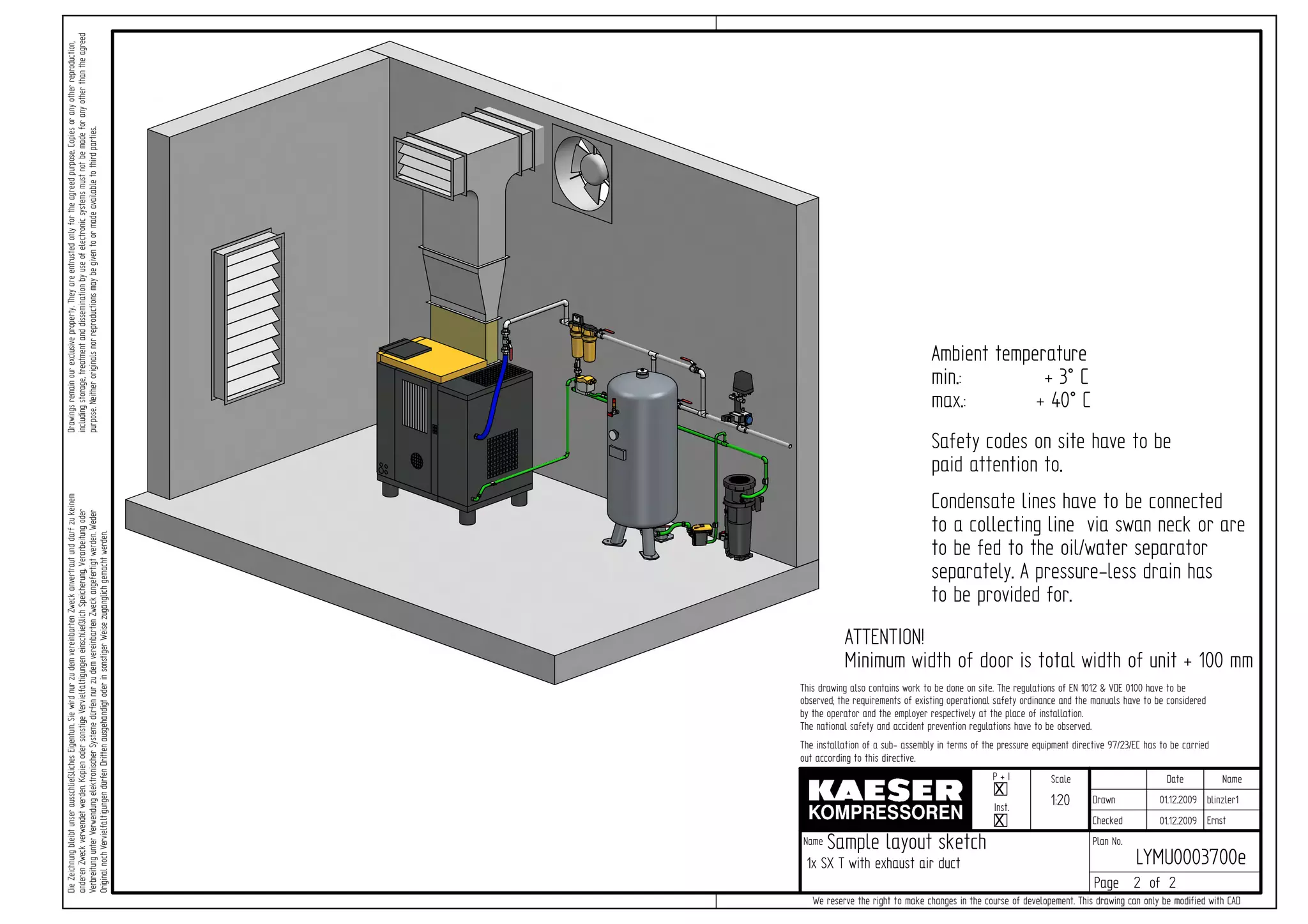Plano de compresor 1 | PDF