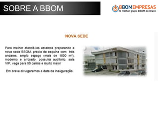 Plano de Marketing BBOM Diamante Brasil | PPTX