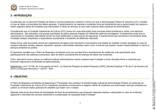 Plano de Resposta a Incidentes de Segurança da Informação e Privacidade ...