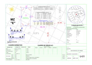 PLANO DE UBICACION Y LOCALIZACION MERCED | PDF