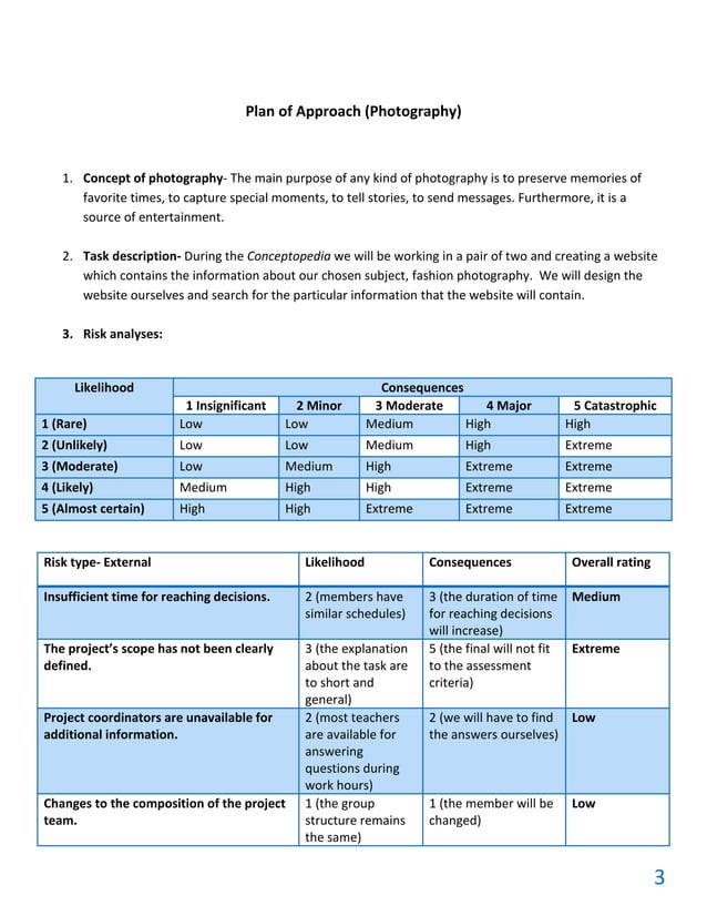 Plan of Approach | PDF