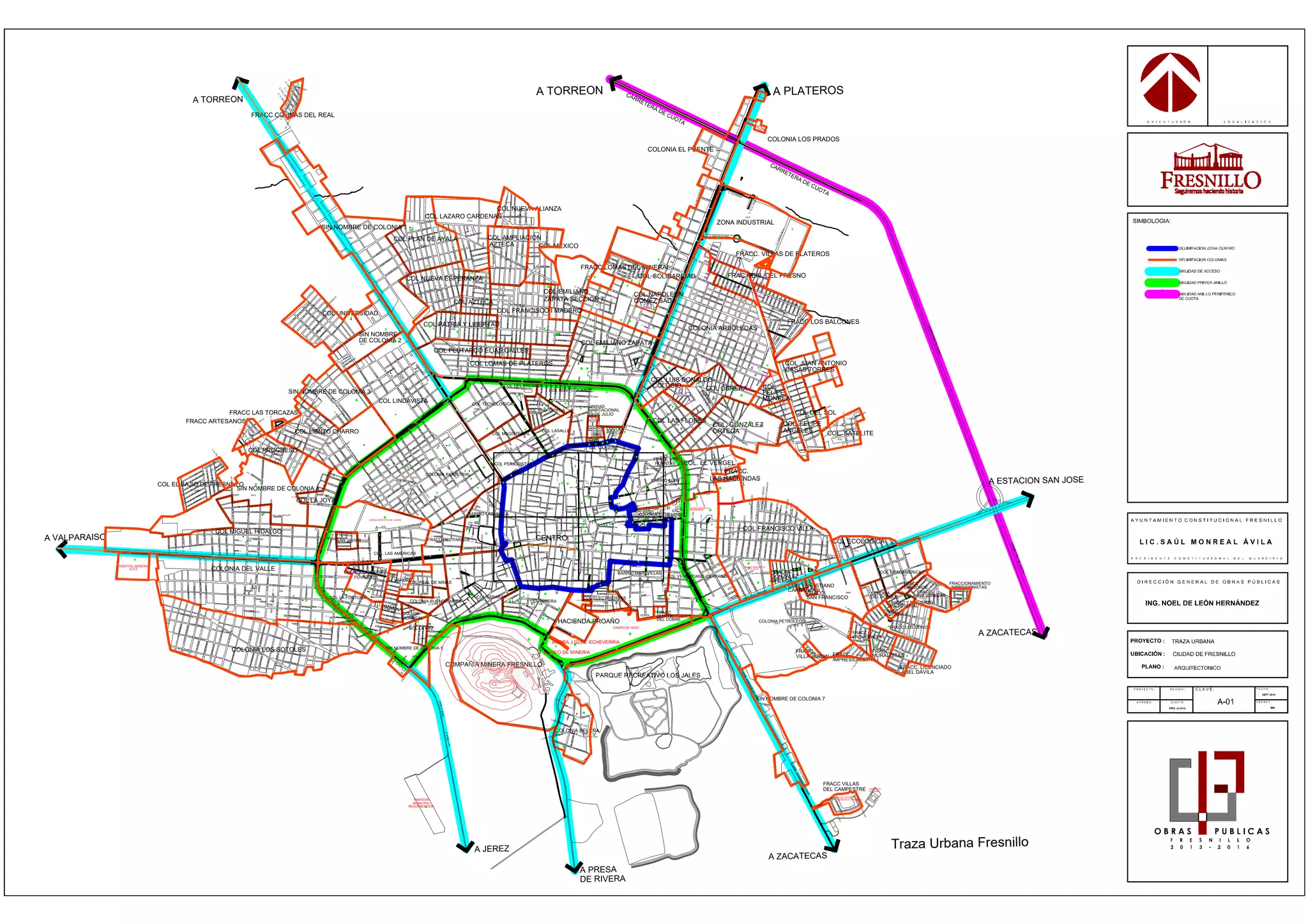 Plano fresnillo traza urbana 2020 lic.saul model | PDF