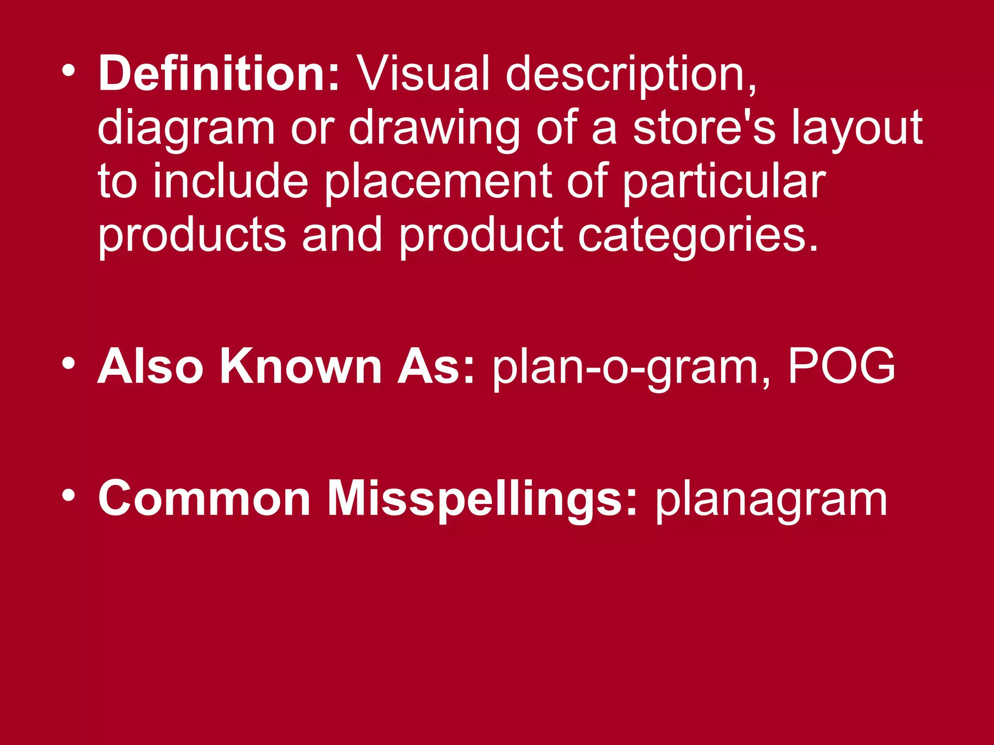 Planogram | PPT