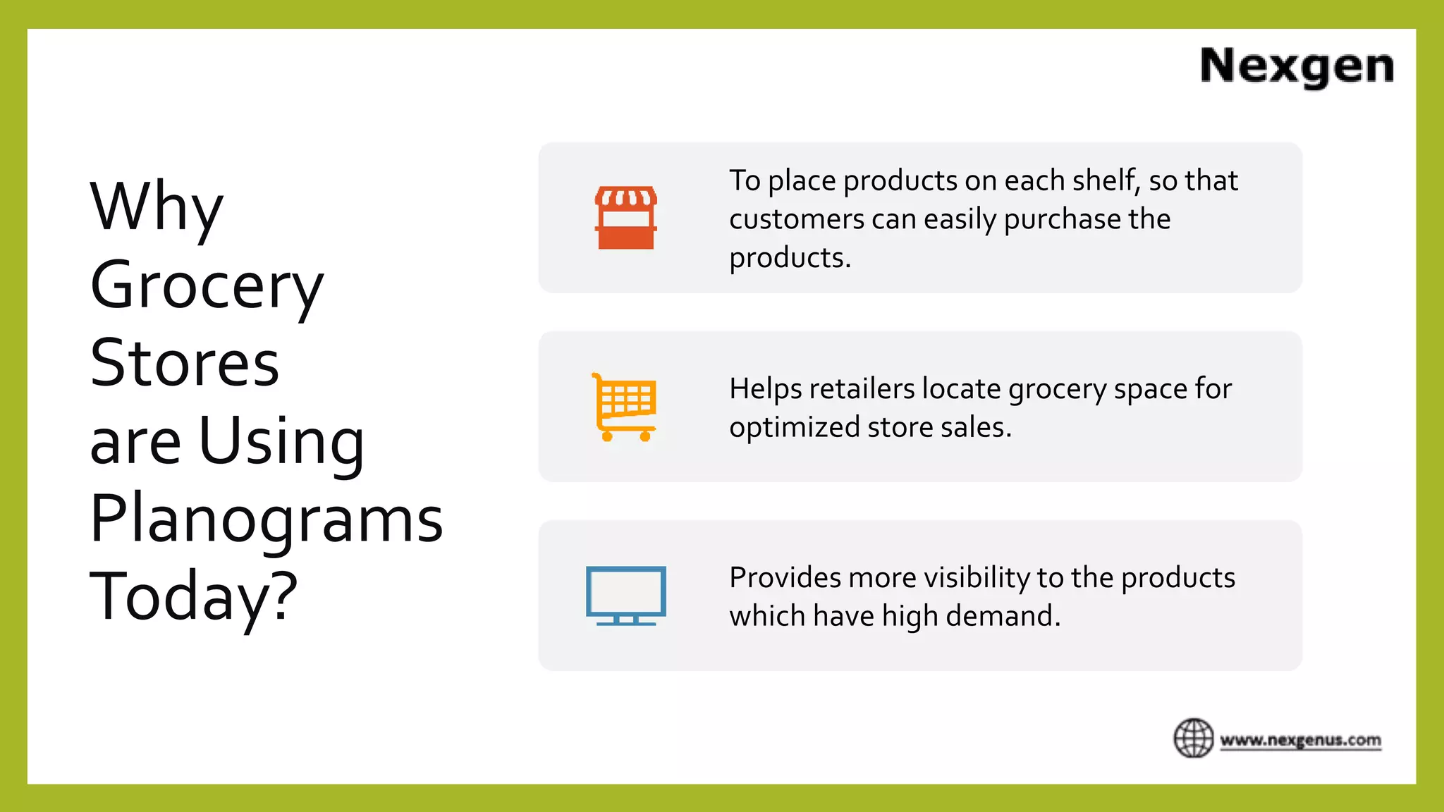 Planogram principles to run grocery store business better | PPTX
