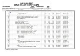 PlanoProjetoEstudoPMP | PDF