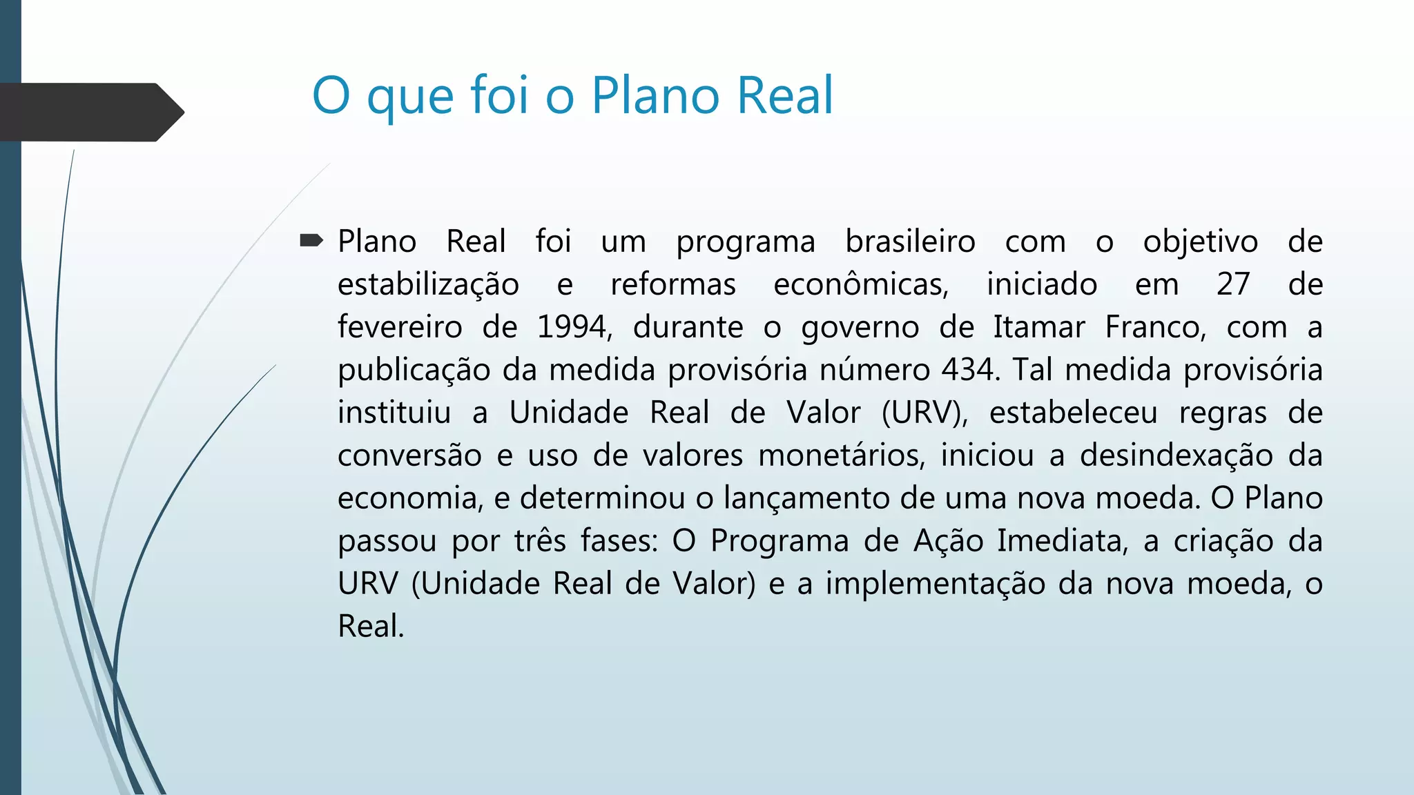 PLANO REAL: Principais decisões e consequências | PPT