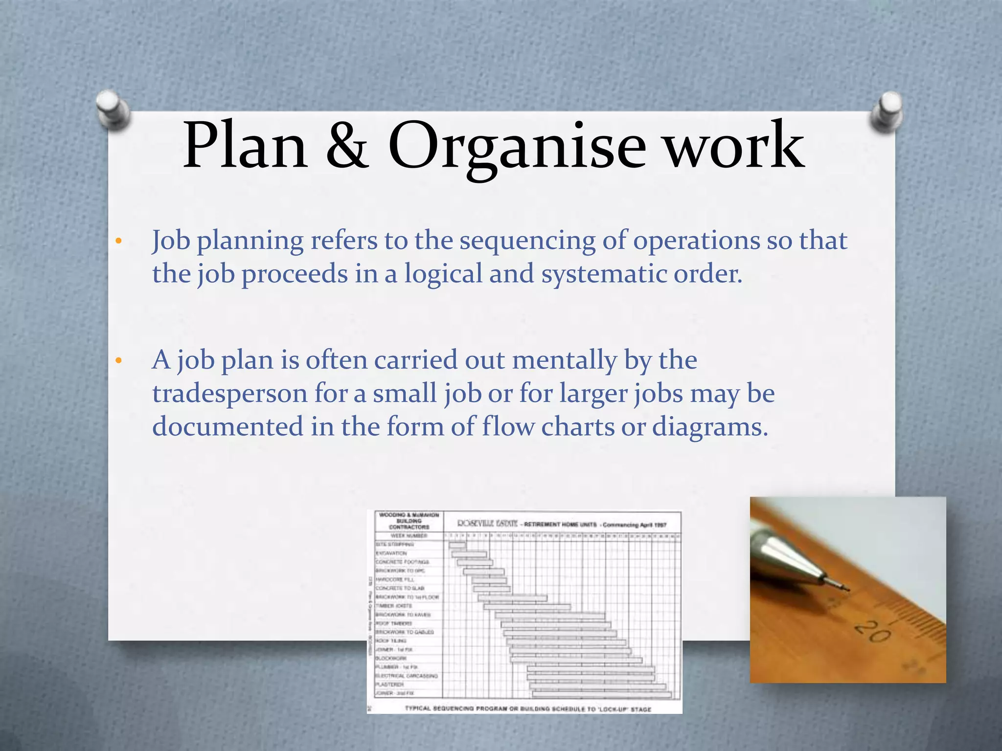 Plan & organise work | PPTX