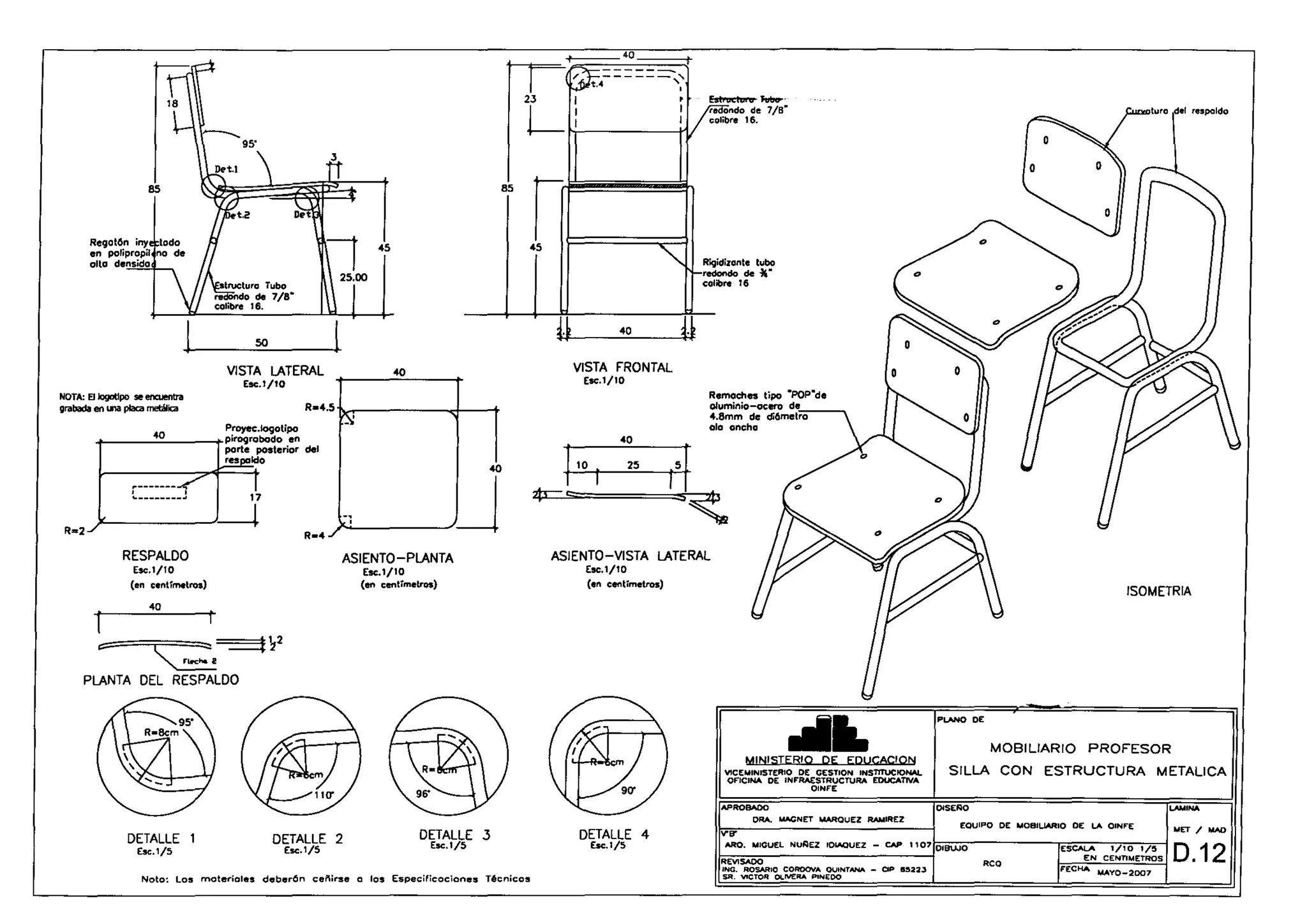 Planos mobiliario-metal-madera (1) | PDF