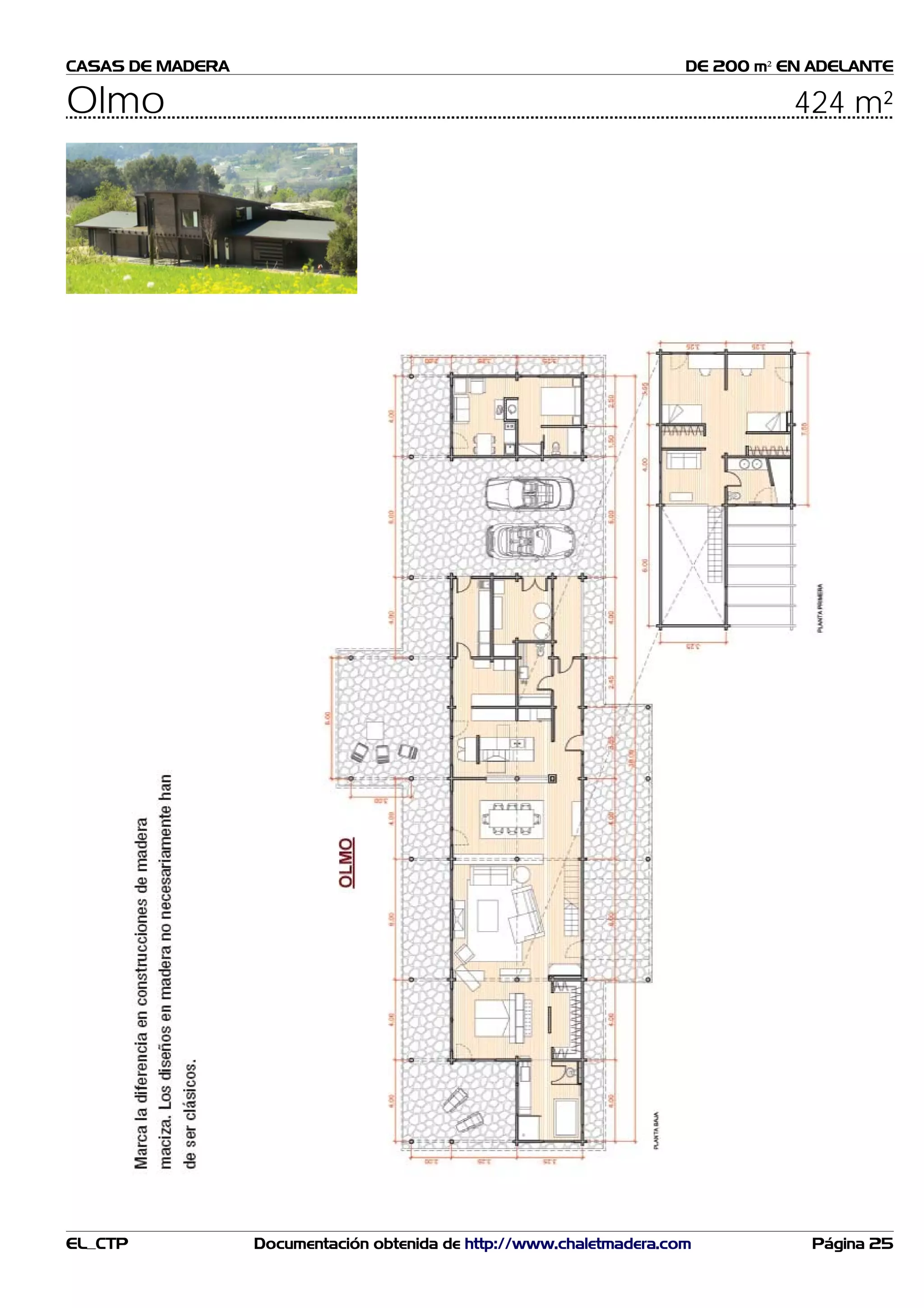 Planos casas madera_completo | PDF
