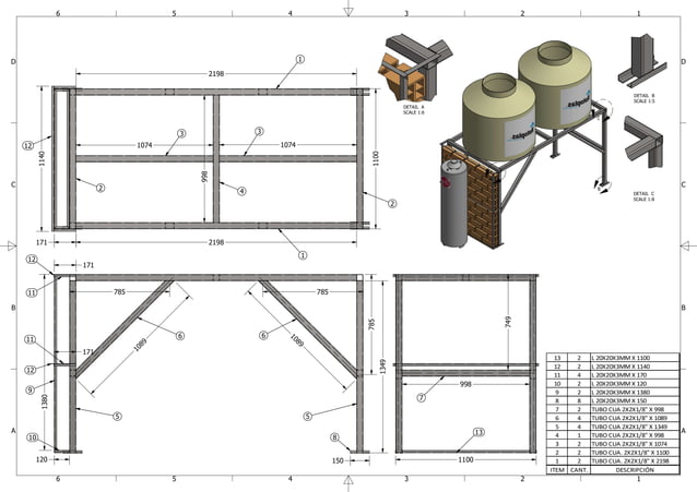Planos tanque | PDF