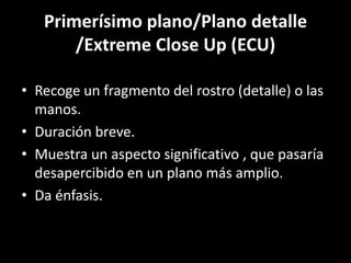 Planos y movimientos de cámara | PPTX