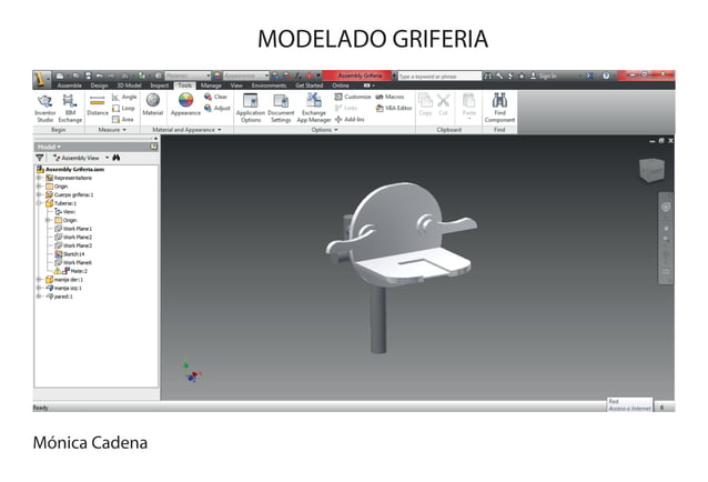 Plano y modelado grifería Mónica Cadena | PDF