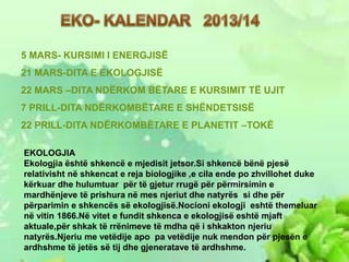 Plan per mesim me eko standarde kl.III SHFK | PPTX