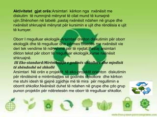 Plan per mesim me eko standarde kl.III SHFK | PPT