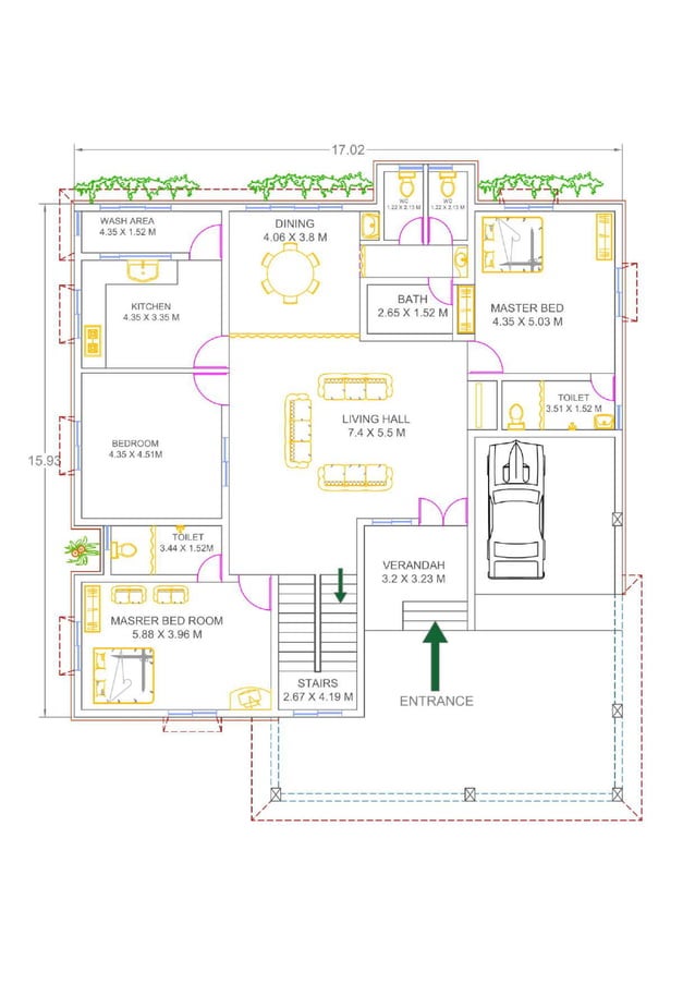 Planning and Drafting 2D Designing into AutoCAD | PDF