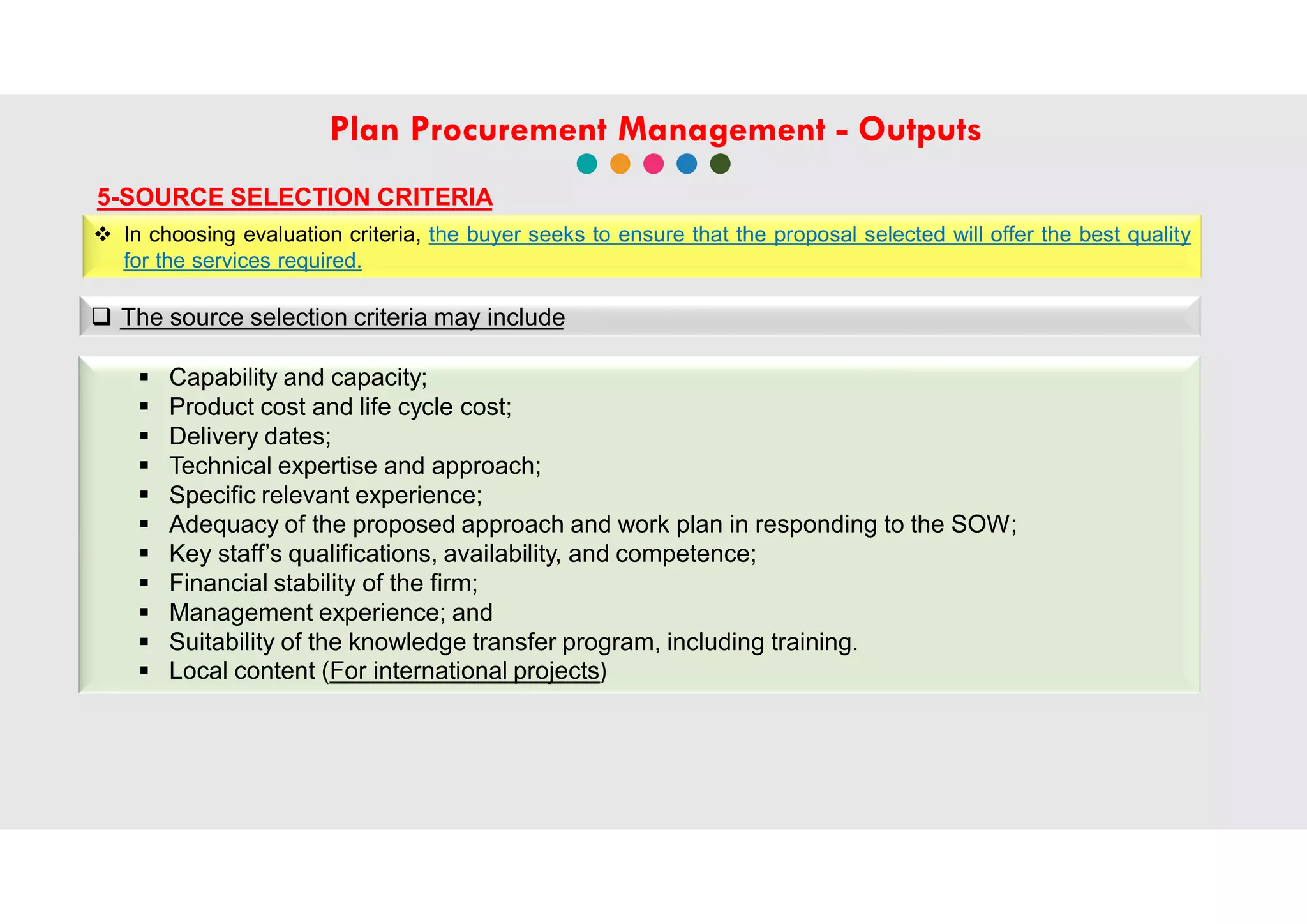 Plan procurement management | PDF