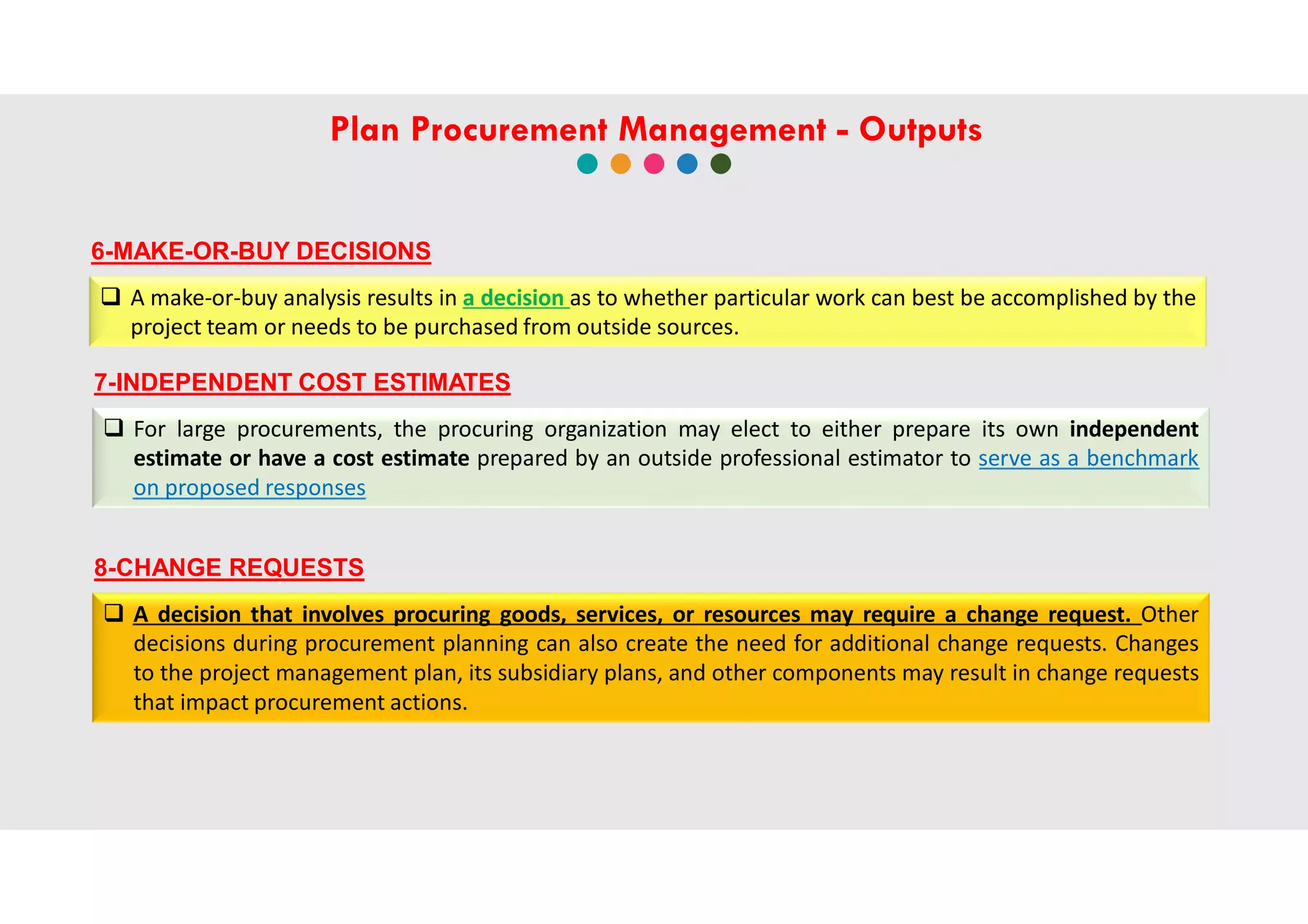 Plan procurement management | PDF