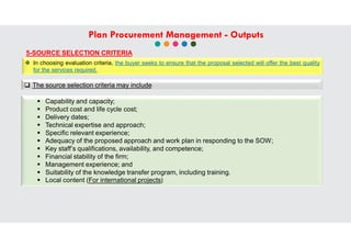Plan procurement management | PDF