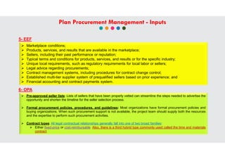 Plan procurement management | PDF
