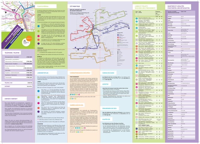 Luxembourg City bus network map | PPT
