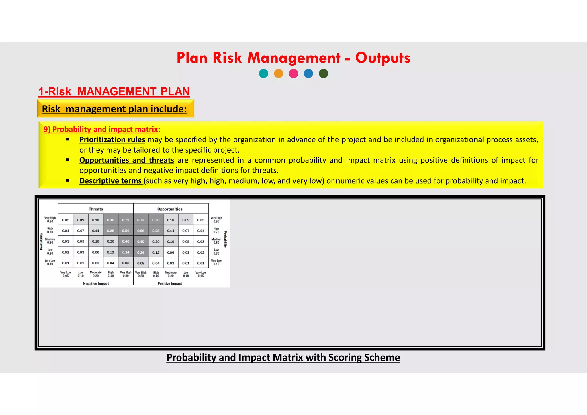 Plan risk management | PPT