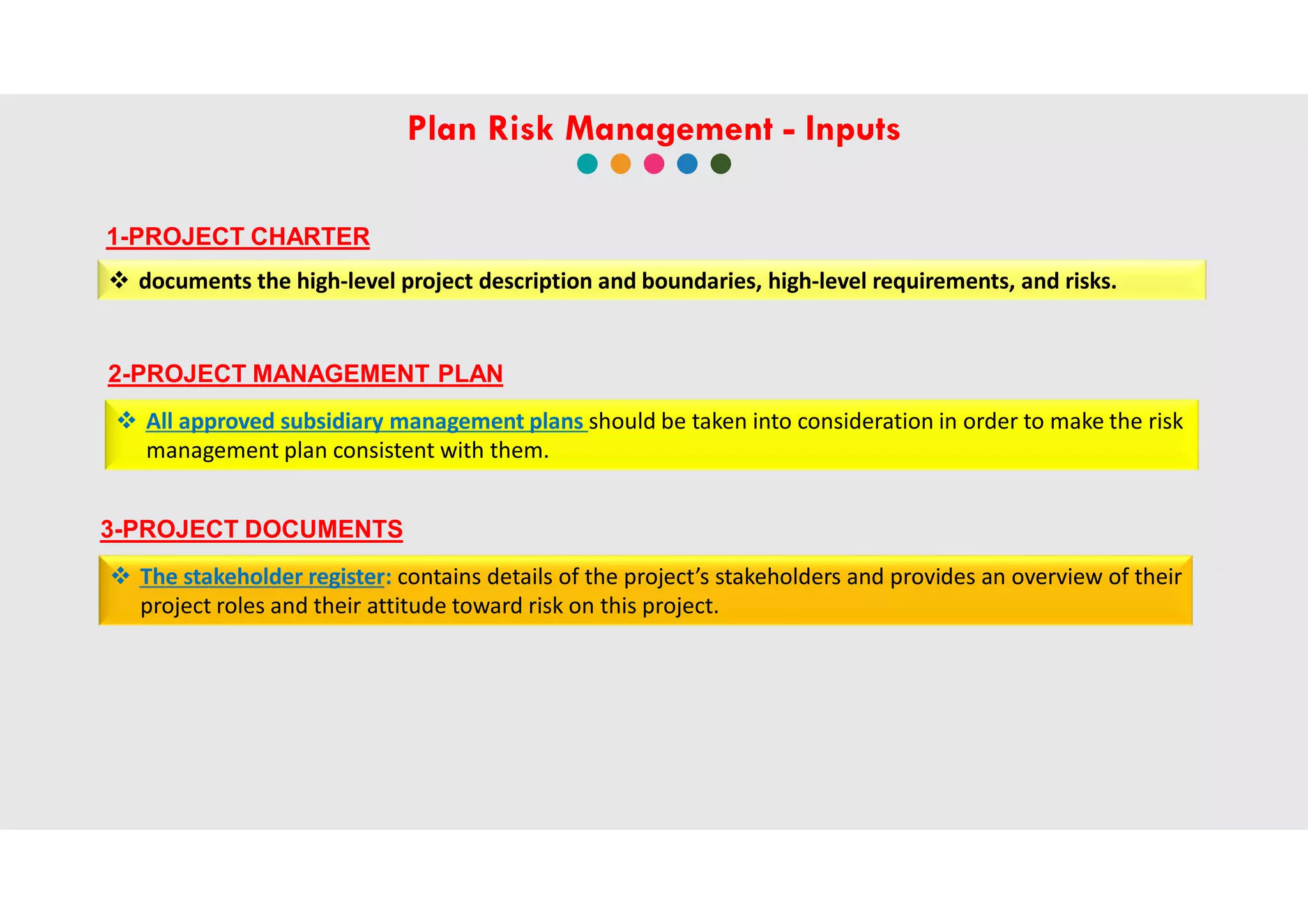 Plan risk management | PPT