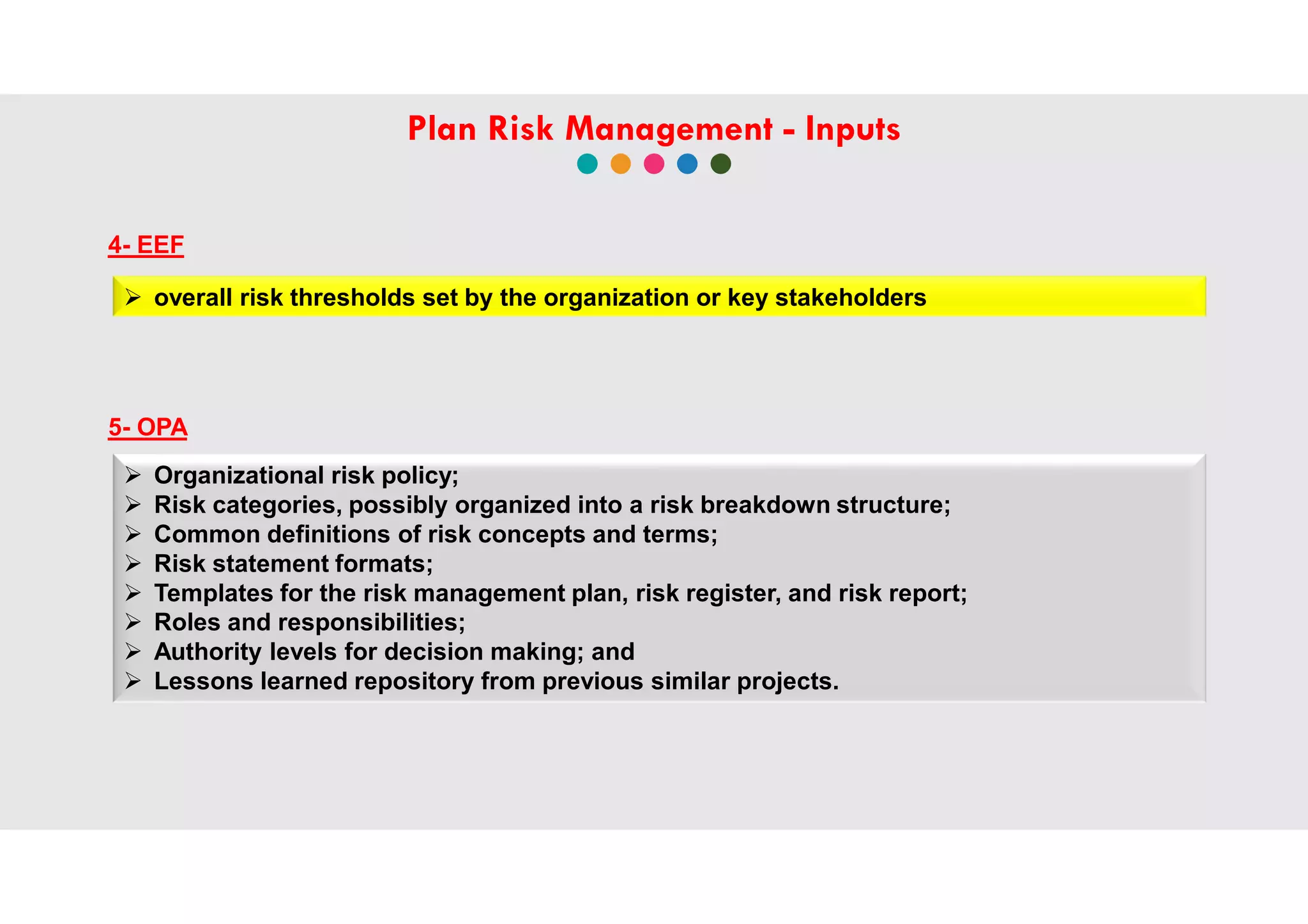 Plan risk management | PPT