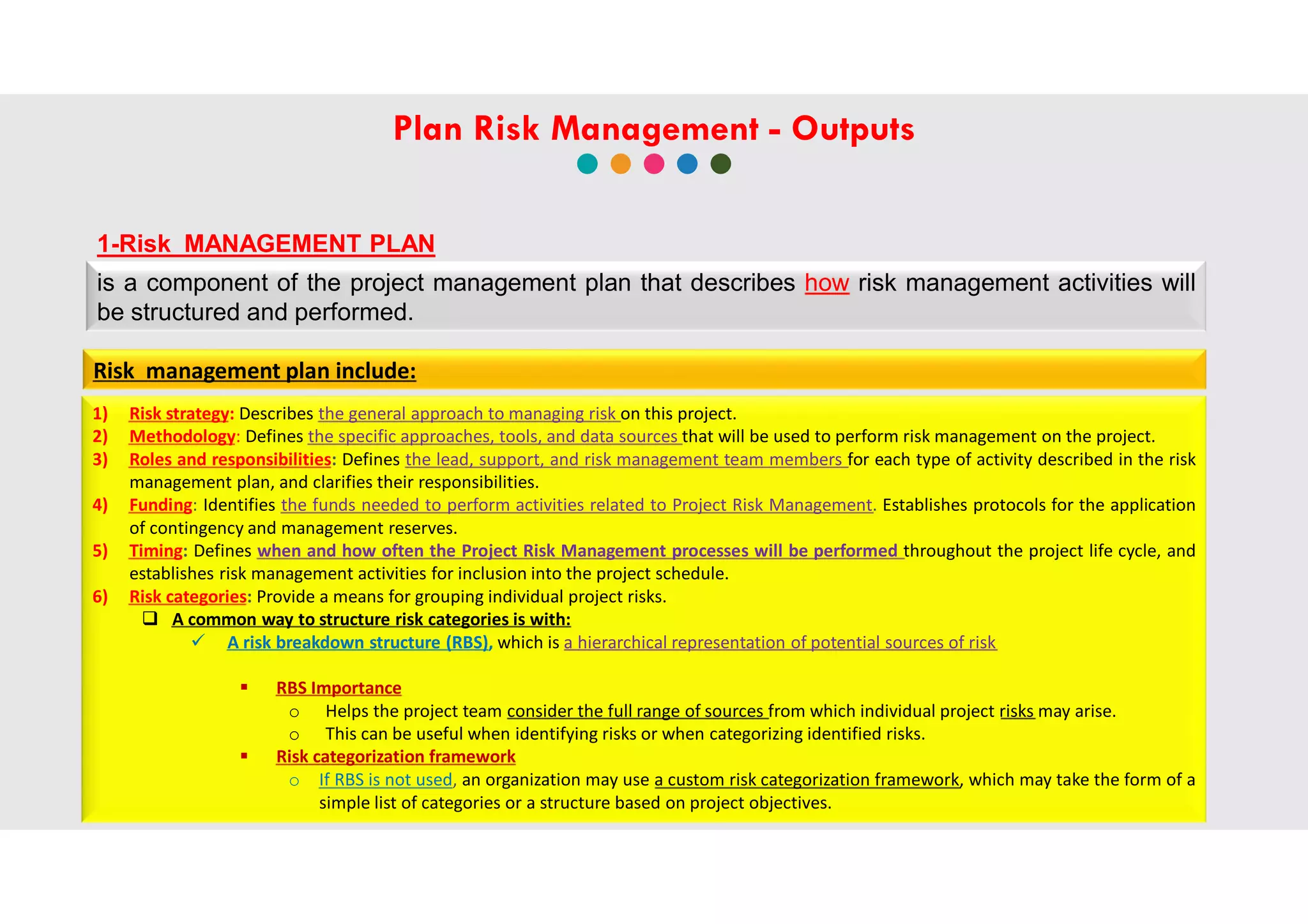 Plan risk management | PPT