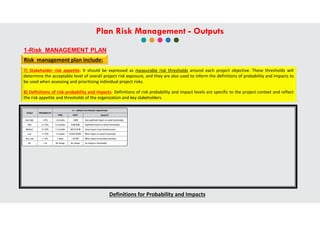 Plan risk management | PPT
