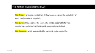 Plan Risk responses | PPTX