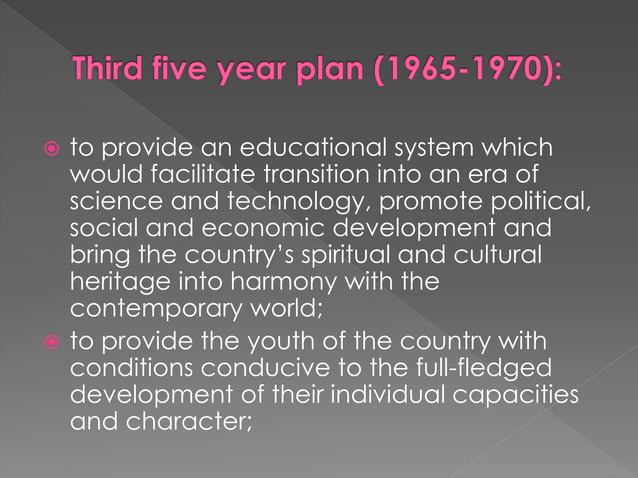 five year Plans of pakistan | PPTX | Education industry | Industries