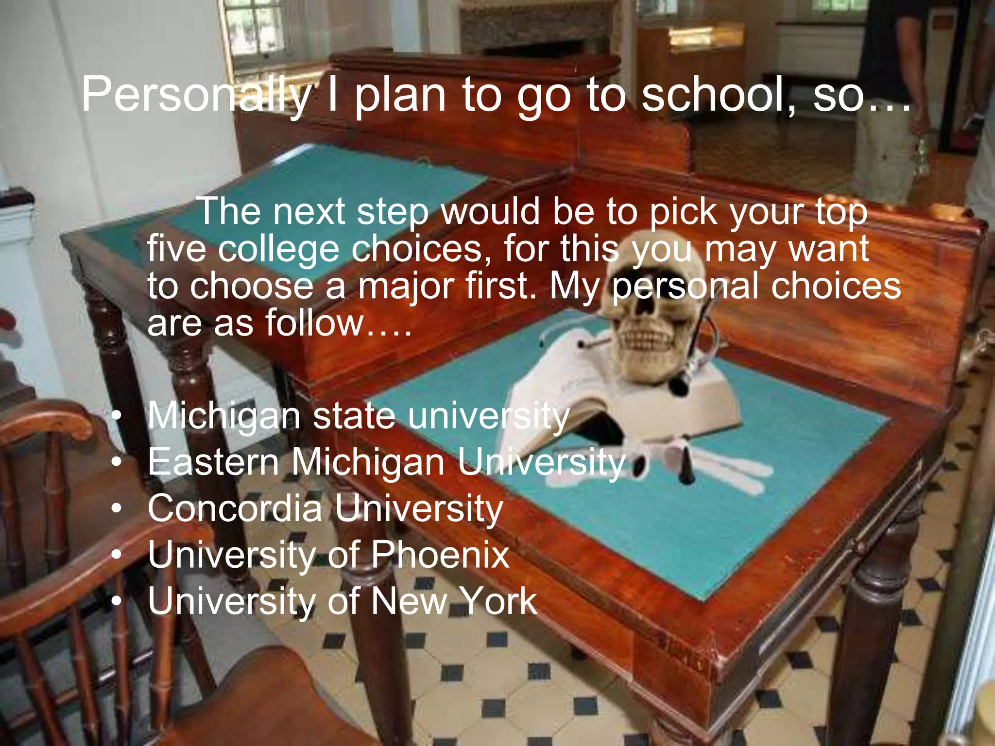 Plans after high school? | PPT