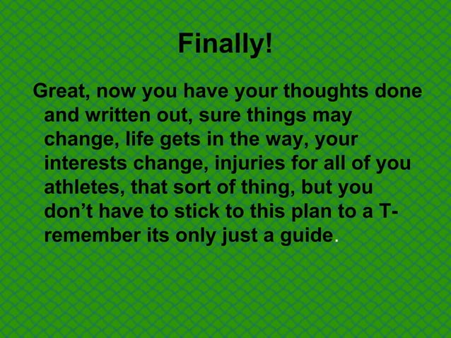 Plans after high school? | PPT