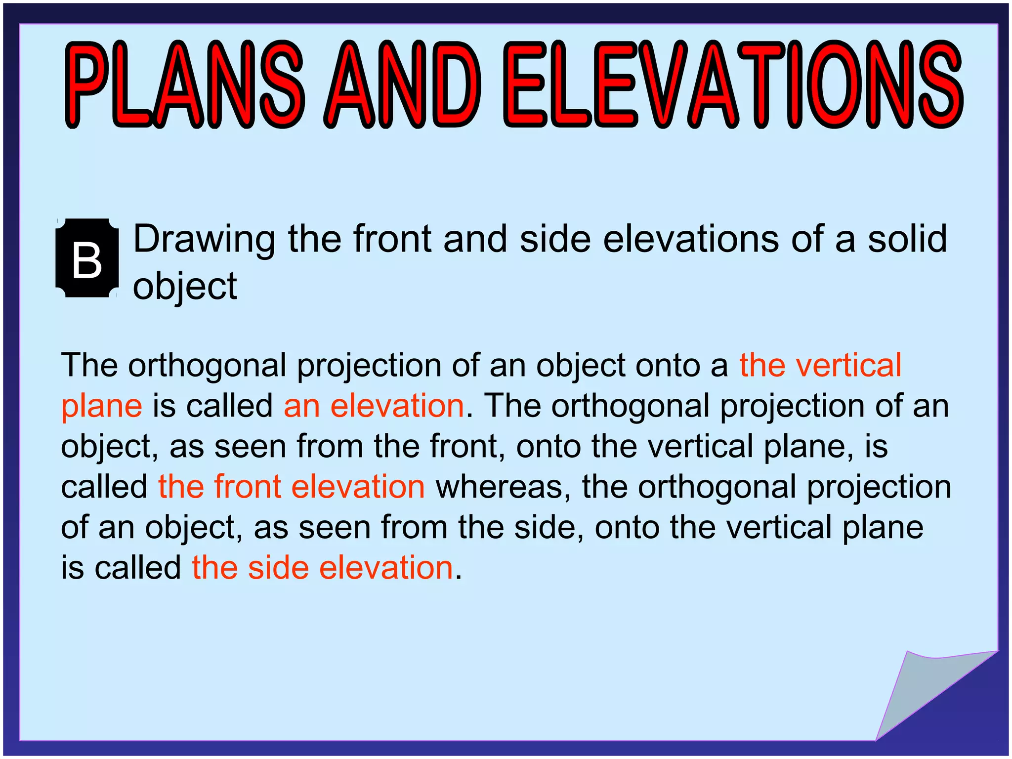 Plans and elevations | PPT