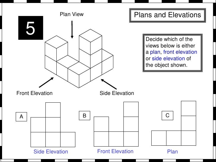 Plans and elevations from whiteboard maths